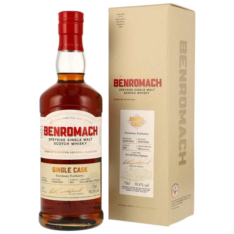 벤로막 10년 2014 빈티지 First Fill Sherry Hogshead #484 싱글 캐스크 CS – 엑스와인